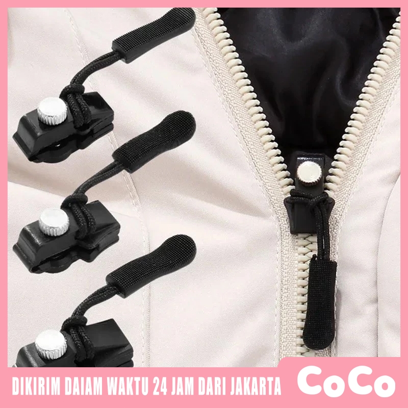 Jual 5PCS Resleting Zipper Pakaian Warna Hitam / Fix A Zipper ...