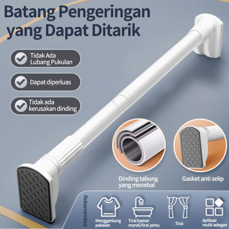 Jual Tiang Gorden Fleksibel Tiang Jemuran 50-240cm Tiang Hanger ...