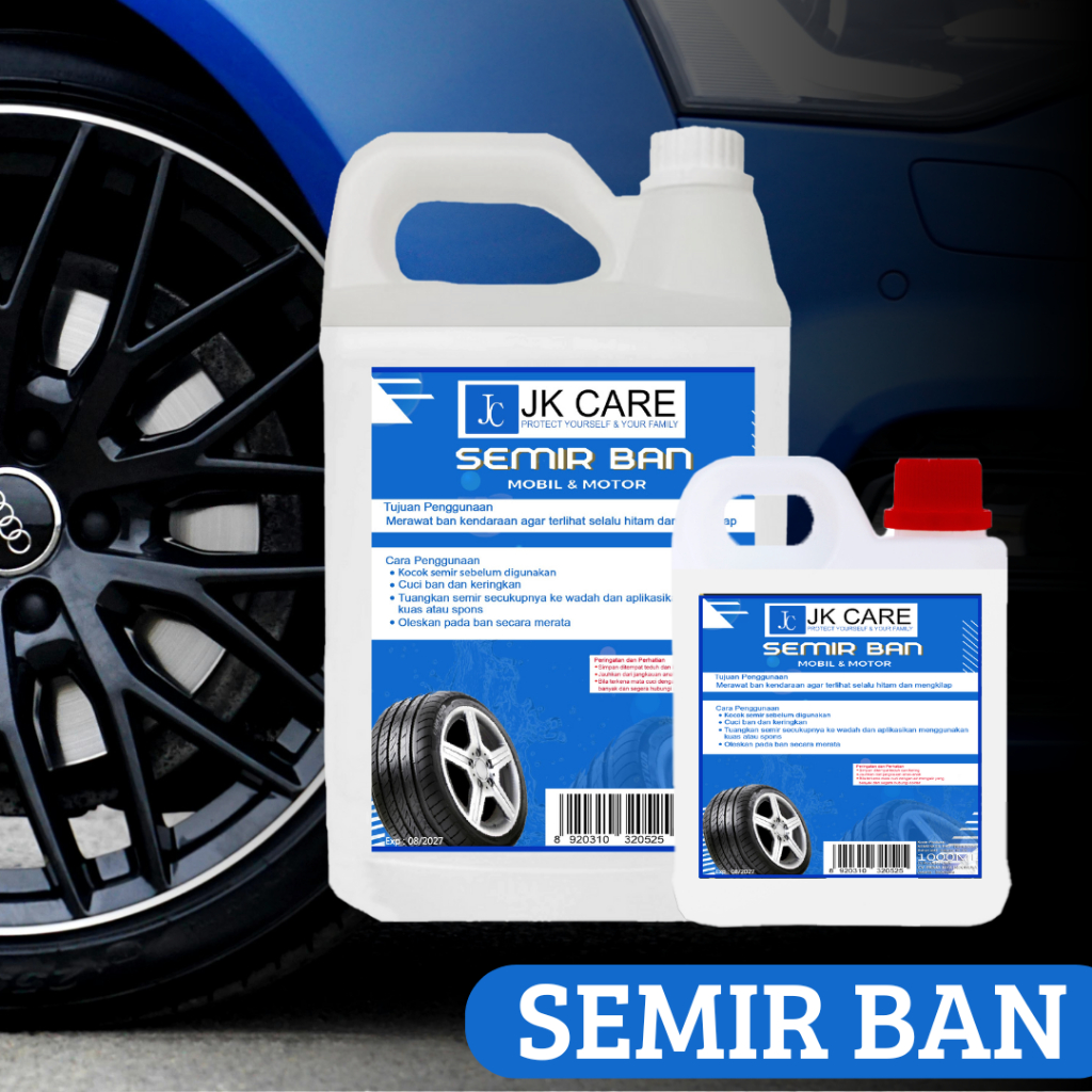 Jual Semir Ban Pengkilap Ban & Penghitam Ban Mobil Motor 5 Liter ...