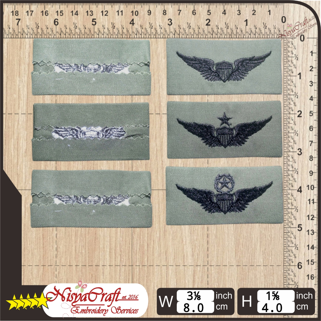 Jual NCEP0101-0493 - US Army Aviator Black On Olive Green | Skill Badge | OG107 Vietnam Era ...