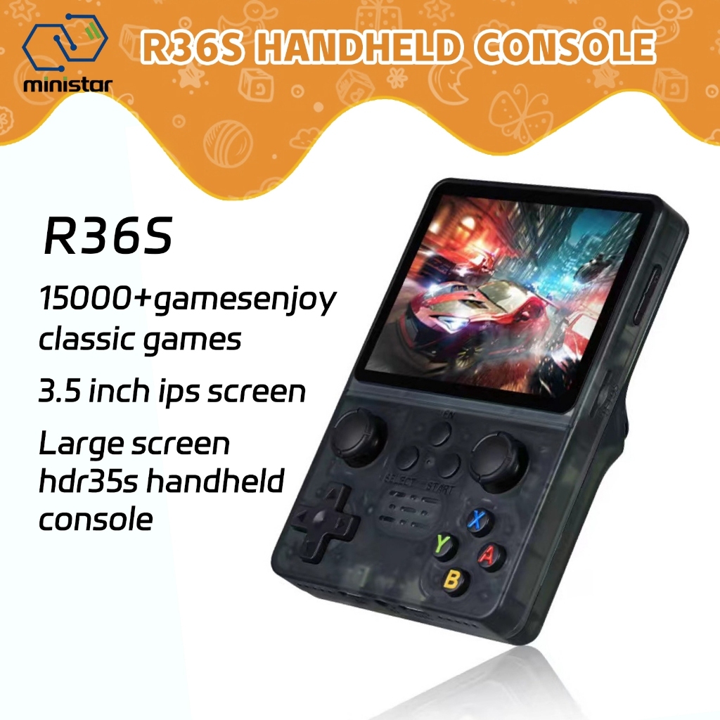 Jual New R36S game console Retro Handheld Video Game Console 3.5 Inch ...