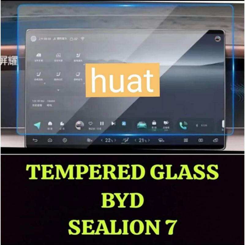 Jual anti gores head unit speedometer tempered glass BYD sealion 7 ...