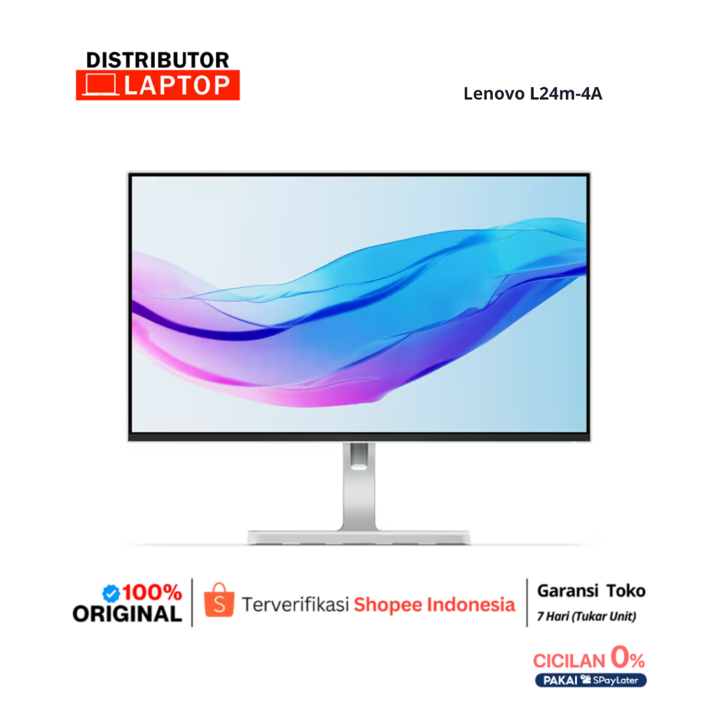 Jual Monitor Lenovo L24m-4A 24 Inch FHD IPS sRGB / 4ms 100Hz FreeSync ...