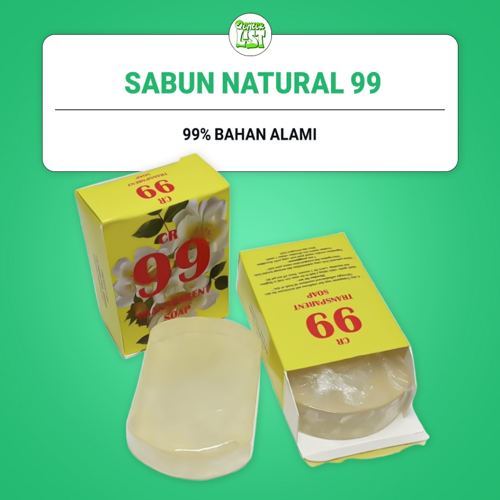Jual (𝗘𝗖𝗘𝗥) Sabun Natural 99 + Sabun Wajah Alami untuk Perawatan Harian ...