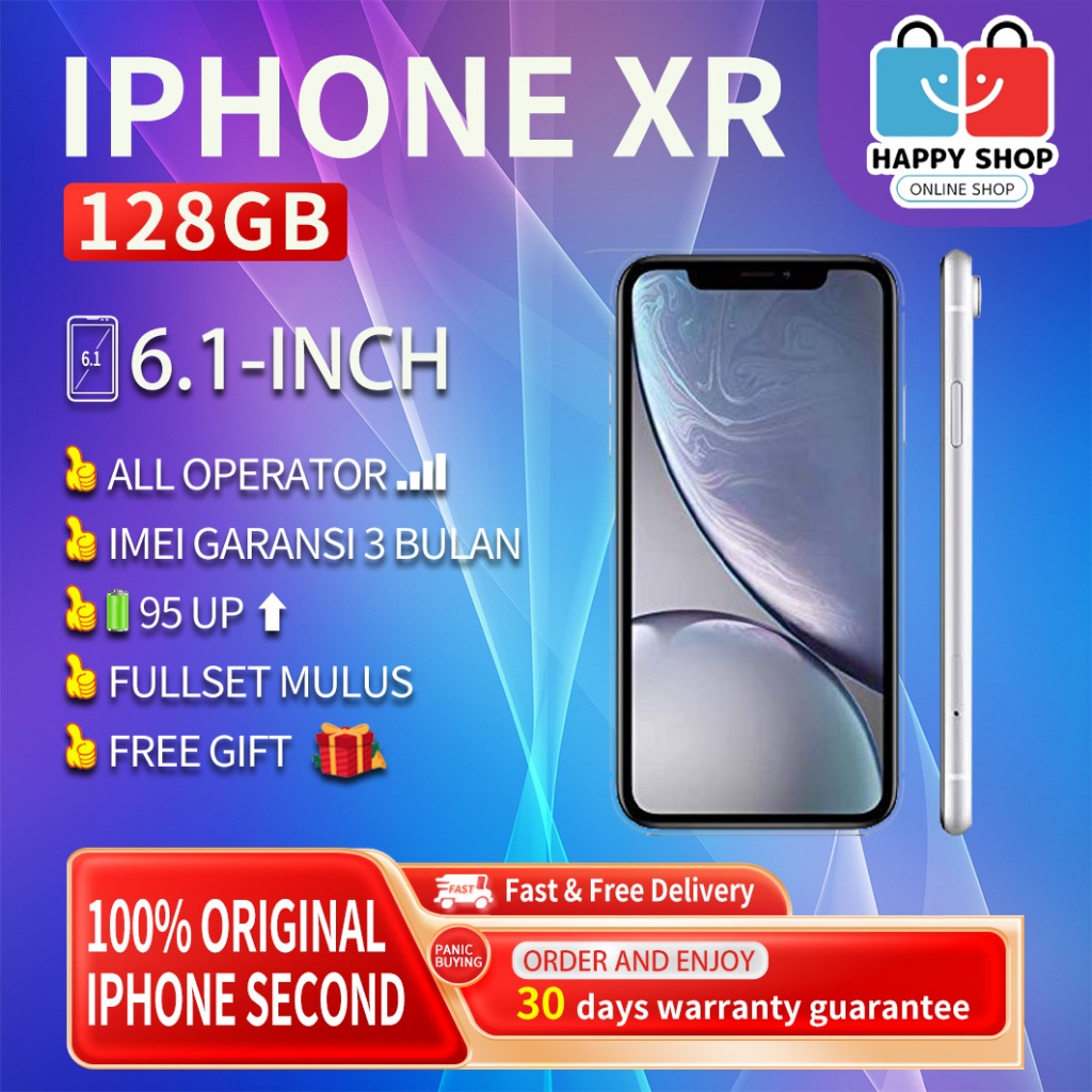 Jual iPhone XR 128GB Second/Bekas Original100% EX INTER Fullset All Sim Mulus Normal Like New ...