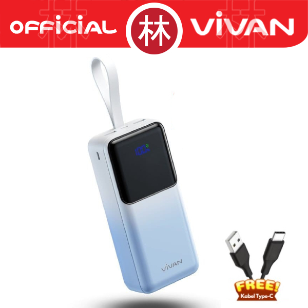 Jual Vivan VPB-D30 Powerbank 30.000 mah 3 Output 22.5W PD LED Two Way ...