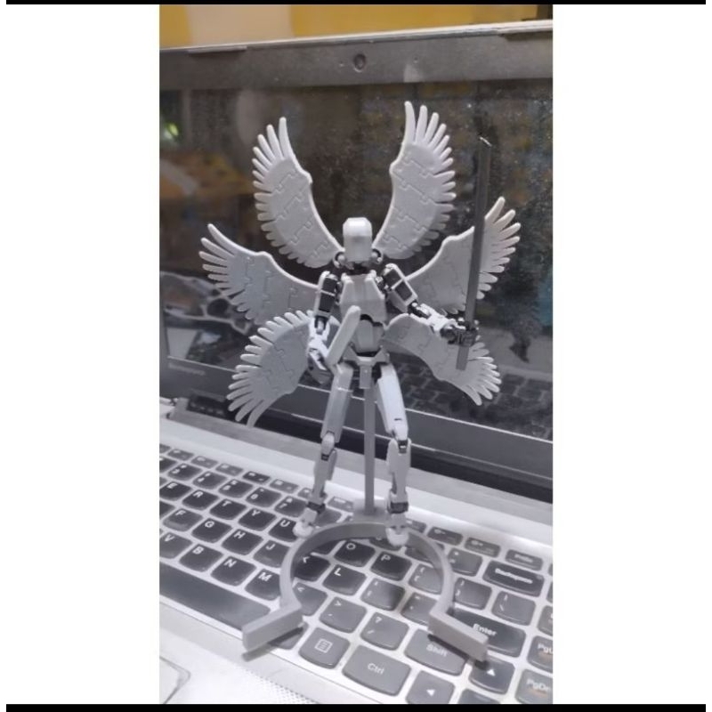 Jual Mainan brick Action Figure Robot T13 Dummy Robot + sayap + Stand ...