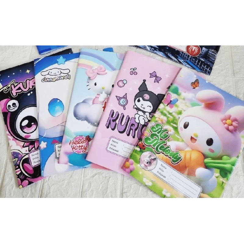 Jual Sampul Buku Tulis Edisi KARAKTER Ukuran Kwarto 1 pack isi 10 ...