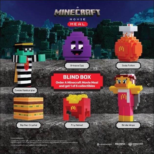 Jual (Minecraft Meal) Mainan Anak Hadiah Happy Meal Meals McD McDonald Toy McDonalds Toys ...