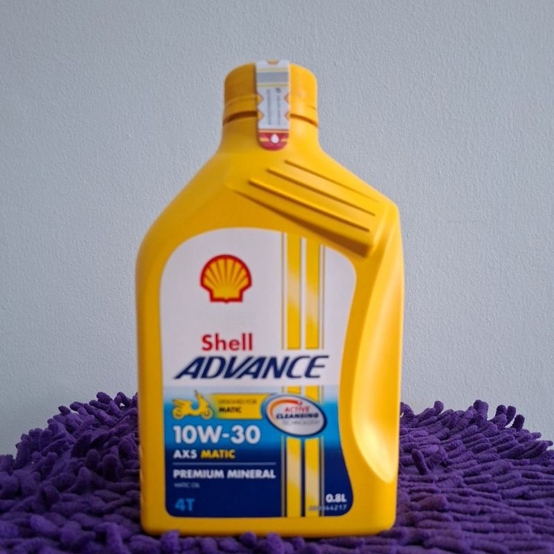 Jual oli mesin shell ADVANCE AX5 MATIC 10W-30 0,8liter | Shopee Indonesia