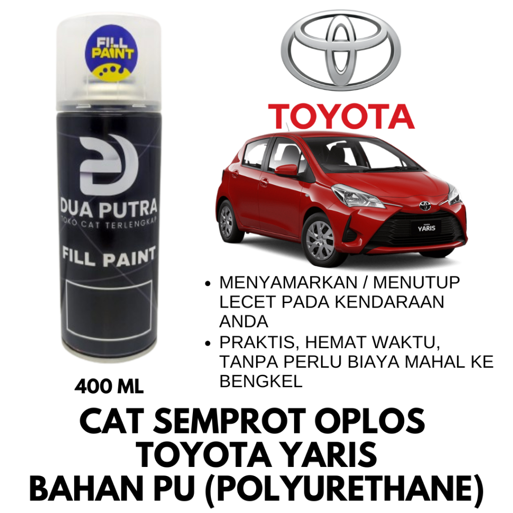 Jual Cat Semprot / Pilox Mobil Oplos / Custom TOYOTA Yaris 400 ml ...