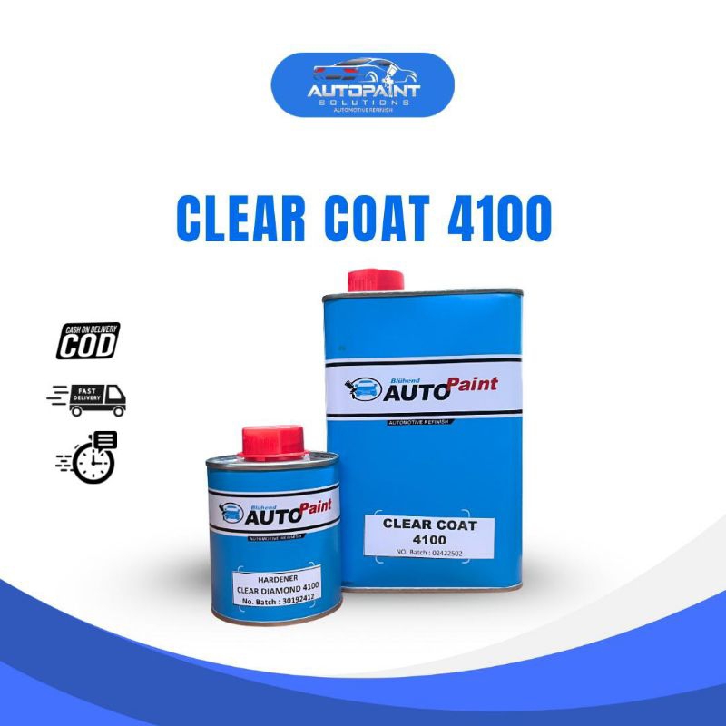 Jual CLEAR COAT FAST DRY DIAMOND 4100 Auto paint /PERNISH 4:1/1 LITER ...