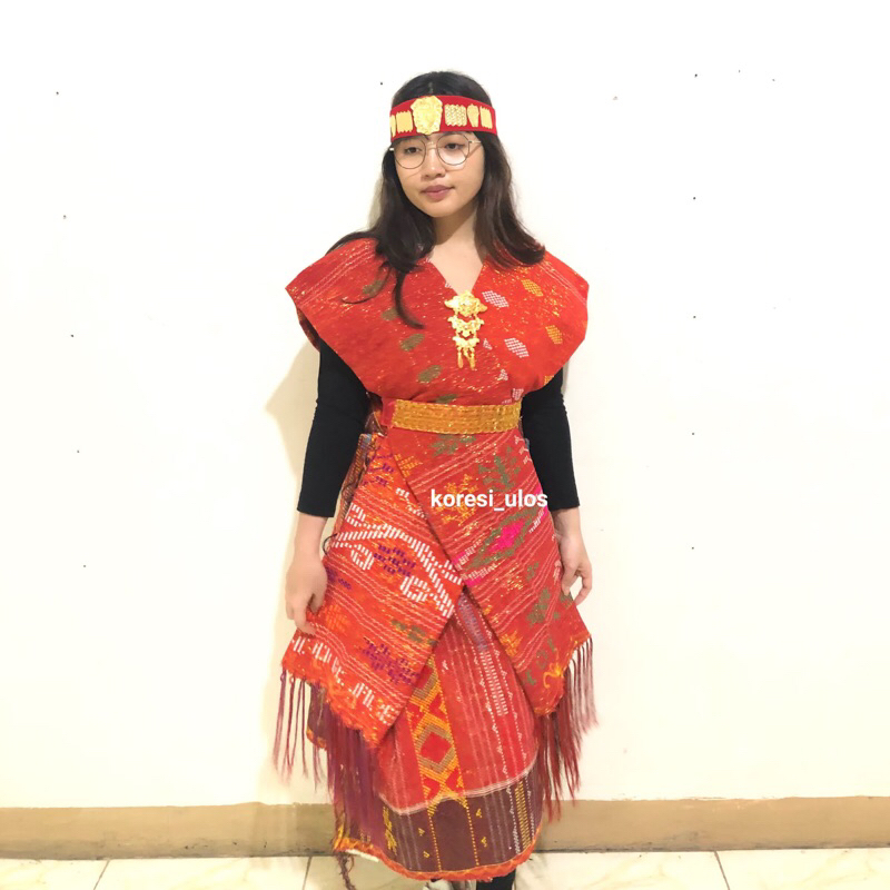 Jual Baju Adat Batak Ulos Wanita Kekinian Merah – Kostum Tradisional Anak & Dewasa untuk Hari ...