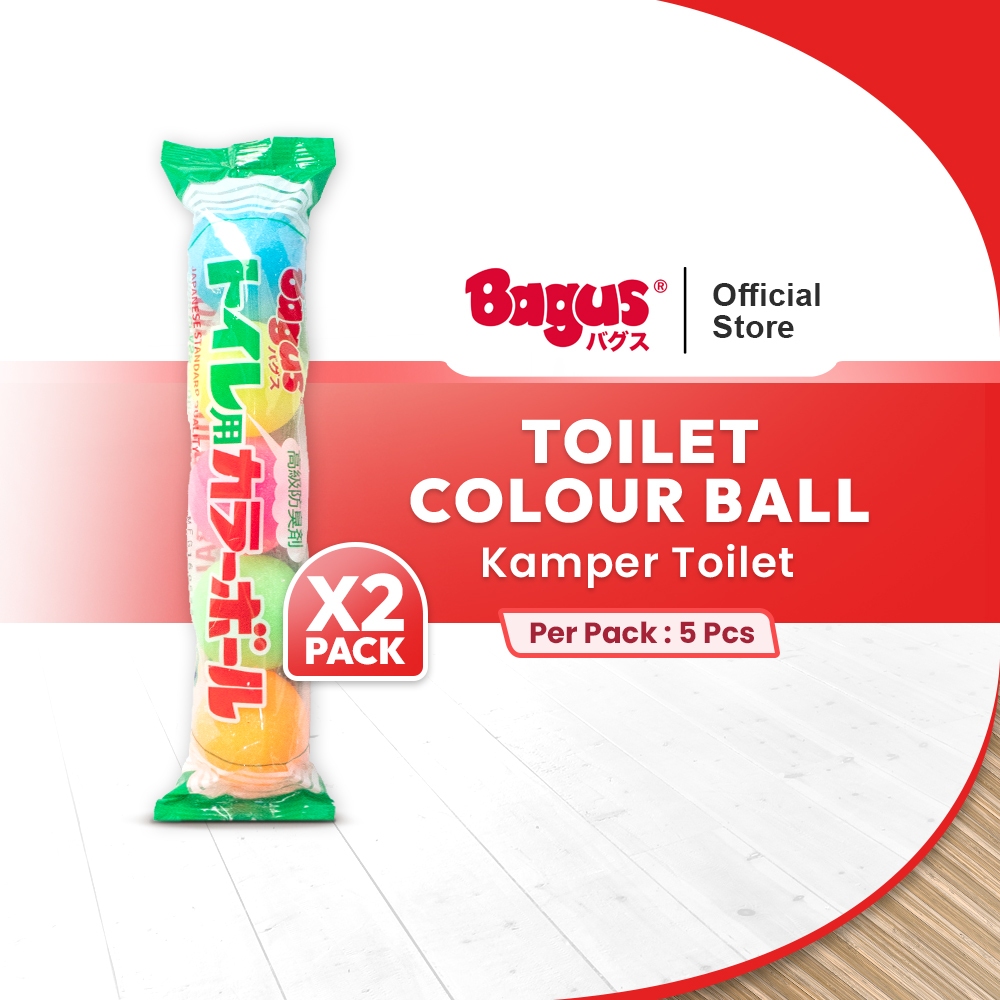 Jual [Twin Pack] Bagus Kamper Toilet Colour Ball 2 Packs (5 Pcs/Pack ...