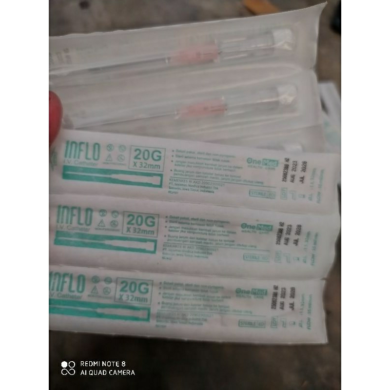 Jual ABOCATH INFLO IV. CATHETER ECER 20G ONEMED (PER PCS) | Shopee ...