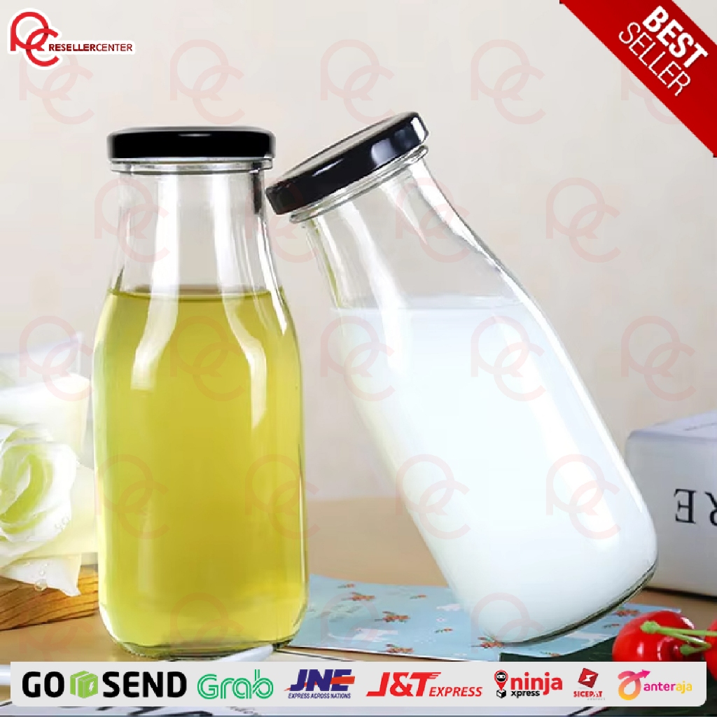 Jual Botol Milk Clear 250ml/Botol Susu Kaca Bening/Wadah Susu Bening ...