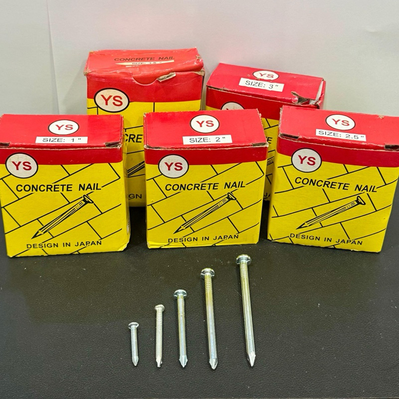 Jual YS/DBS Paku beton putih / paku tembok PAKU dinding wall nail dowel concrete nails isi ...