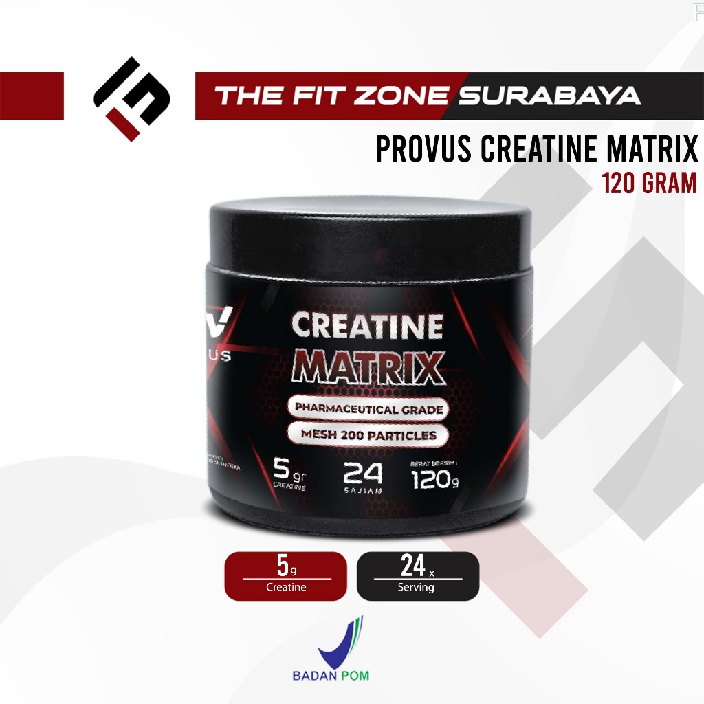 Jual PROVUS Creatine Matrix 120 Gram Suplemen Fitness Creatine ...