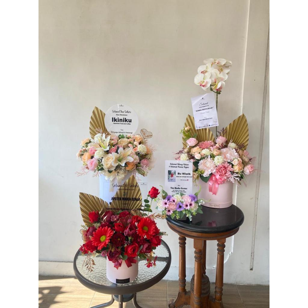 Jual Papan Akrilik/ bunga vas/ bloom box/ kado grand opening/ bunga ...