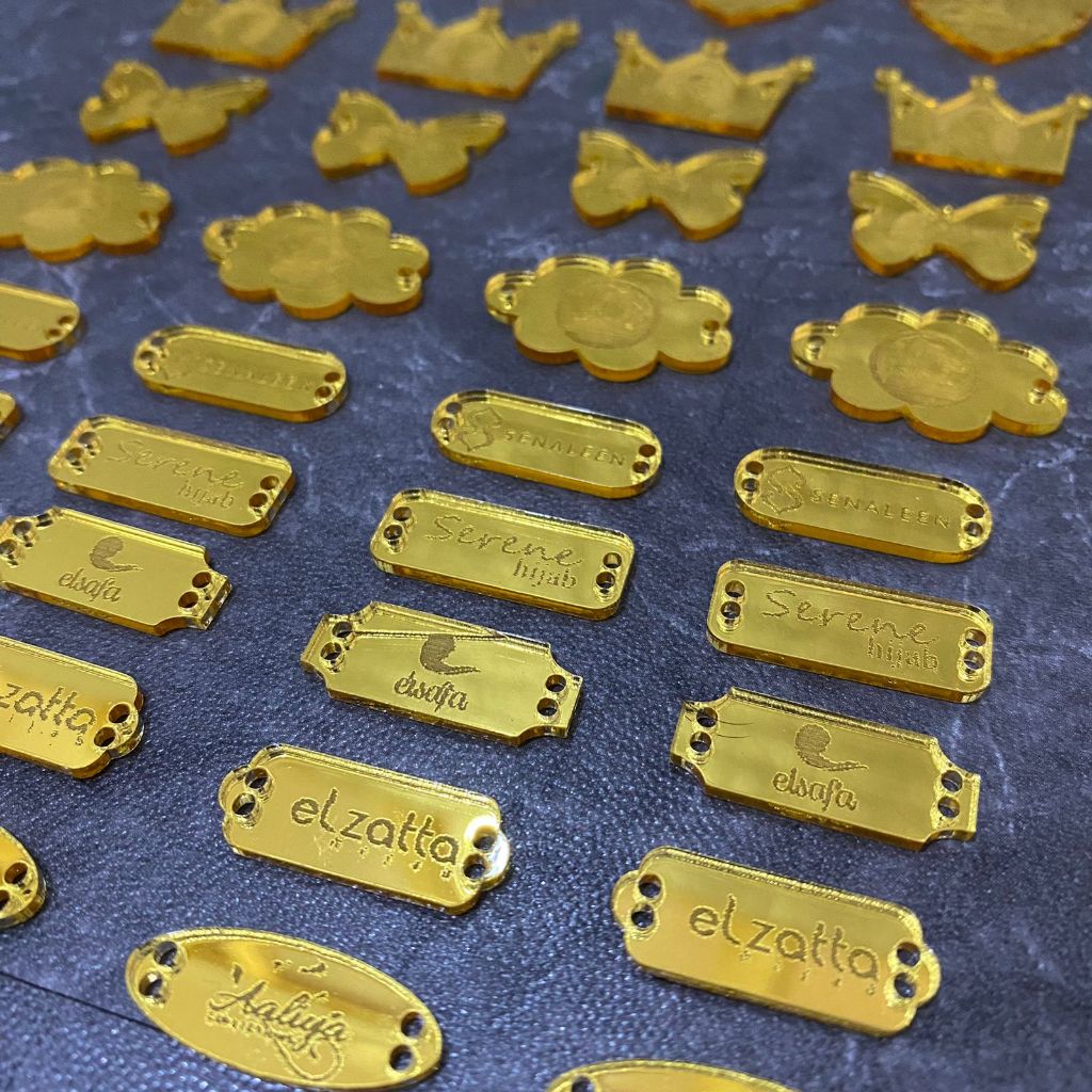 Jual Label Akrilik | Label Produk Akrilik | Label Tas | Label Hijab ...