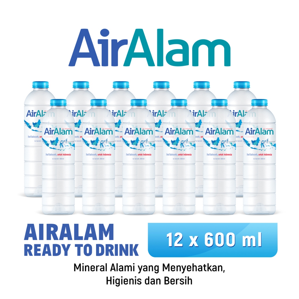 Jual AirAlam Ready To Drink (12 x 600ml) | Shopee Indonesia