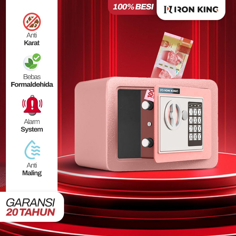 Jual Iron King Brankas Mini Brankas Mini Digital Brankas Mini Password ...