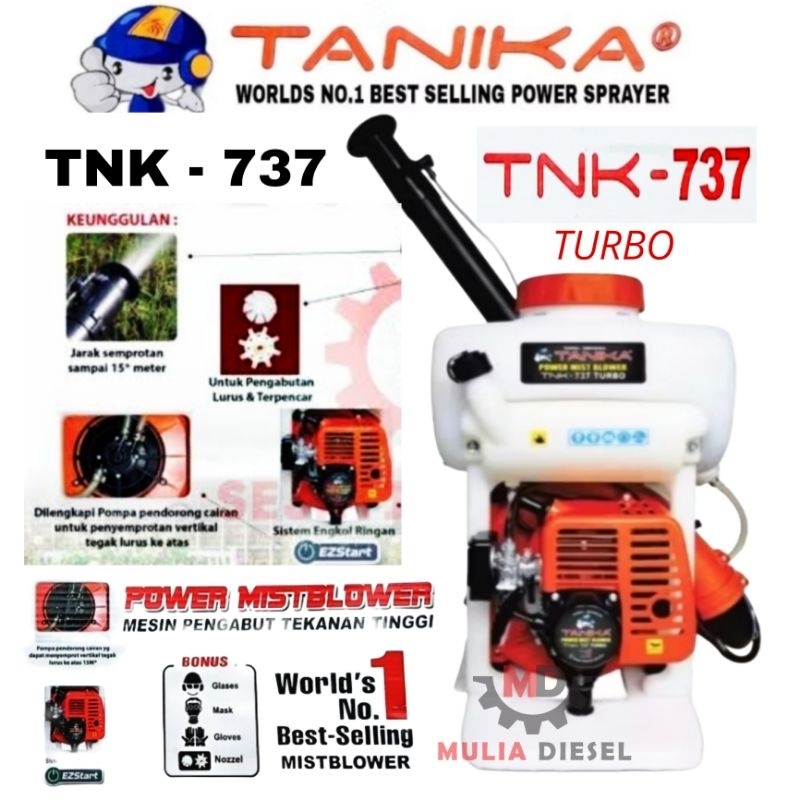 Jual Mesin Semprot Sprayer Blower TANIKA TNK 737 TURBO 737 MISTBLOWER ...