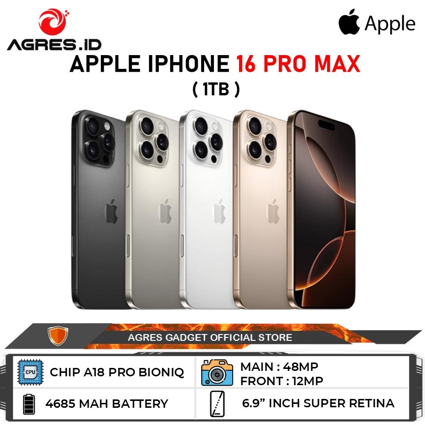 Jual iP 16 Pro Max 1TB Garansi Resmi Indonesia | Shopee Indonesia