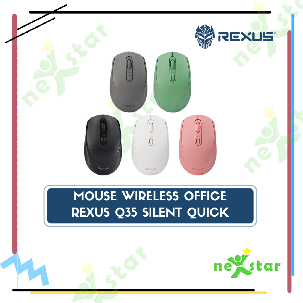 Jual Mouse Wireless Bluetooth Rexus Q35 Silent Click | Shopee Indonesia