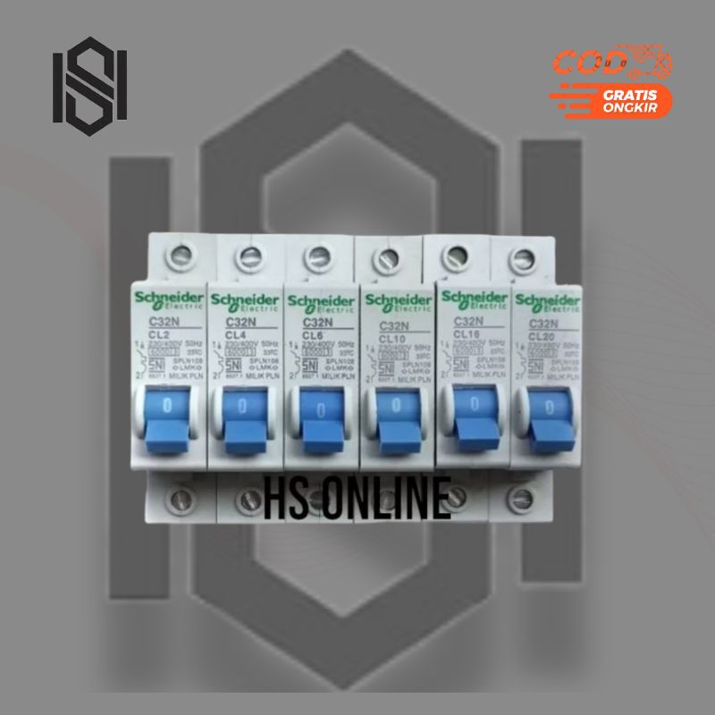 Jual MCB scheneider SPLN 2A 4A 6A 10A 16A 20A 25A 35A | Shopee Indonesia
