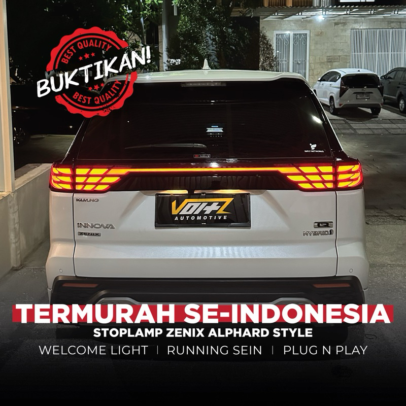 Jual Stoplamp zenix model alphard style innova zenix lampu aftermarket ...