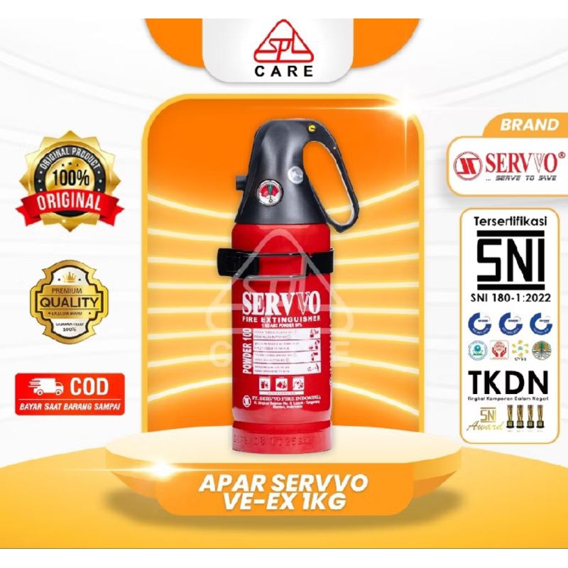 Jual APAR SERVVO 1KG PROTERA (ISI FULL & BREKET) | Shopee Indonesia