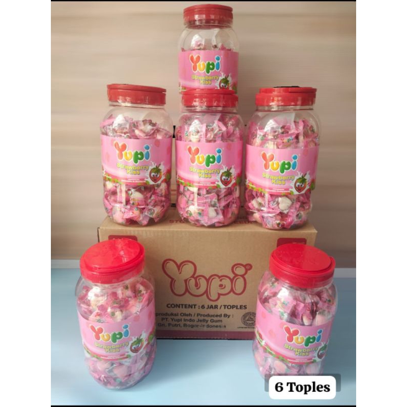 Jual permen yupi toples yupi corah permen yupi pink | Shopee Indonesia