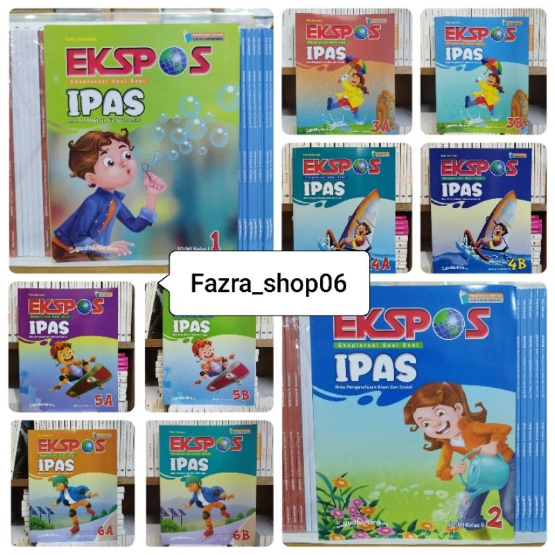Jual NEW & ORI Buku Soal EKSPOS IPAS sd mi kelas 1 2 3A 3B 4A 4B 5A 5B ...