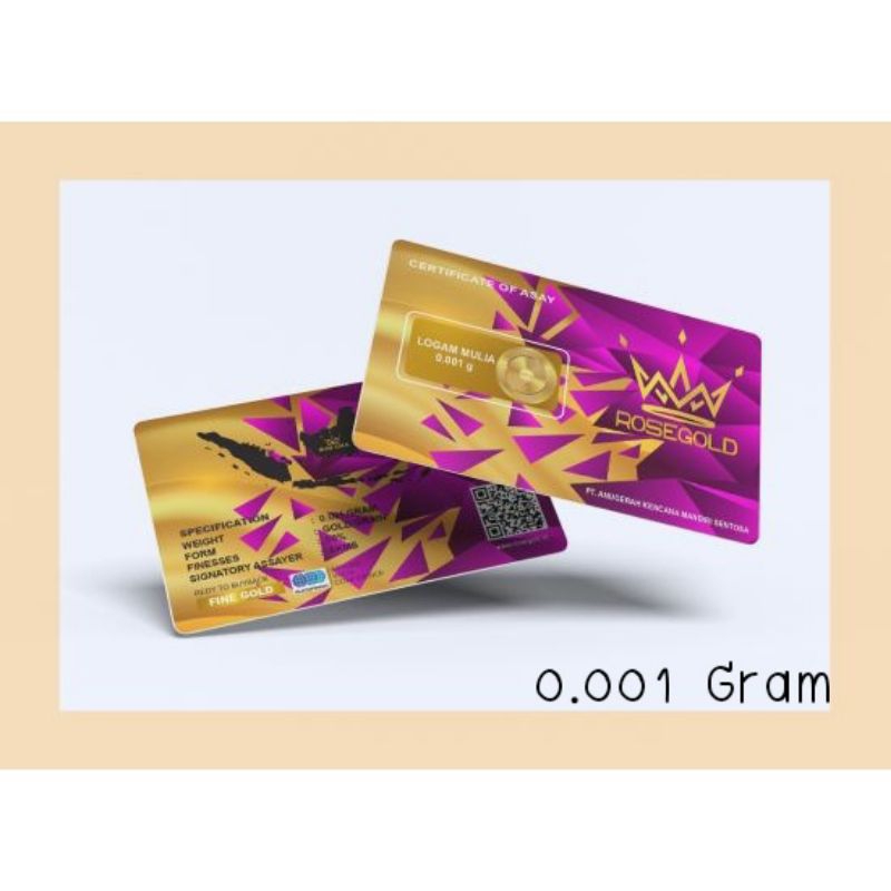 Jual Emas Baby 0.001 gr, rosegold ready | Shopee Indonesia