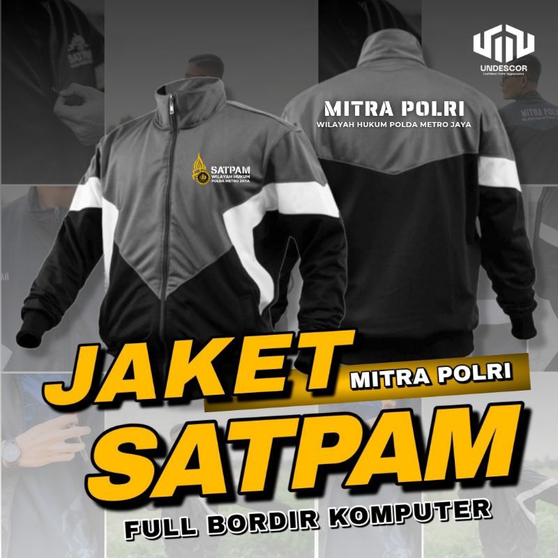 Jual Jaket Polda Metro Jaya Tracktop Satpam Mitra Polri Jaket Sport ...