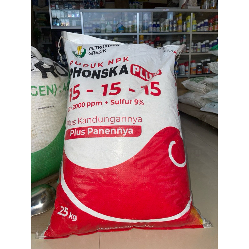 Jual Pupuk NPK PHONSKA PLUS 15-15-15 10KG 15KG dan 25KG | Shopee Indonesia