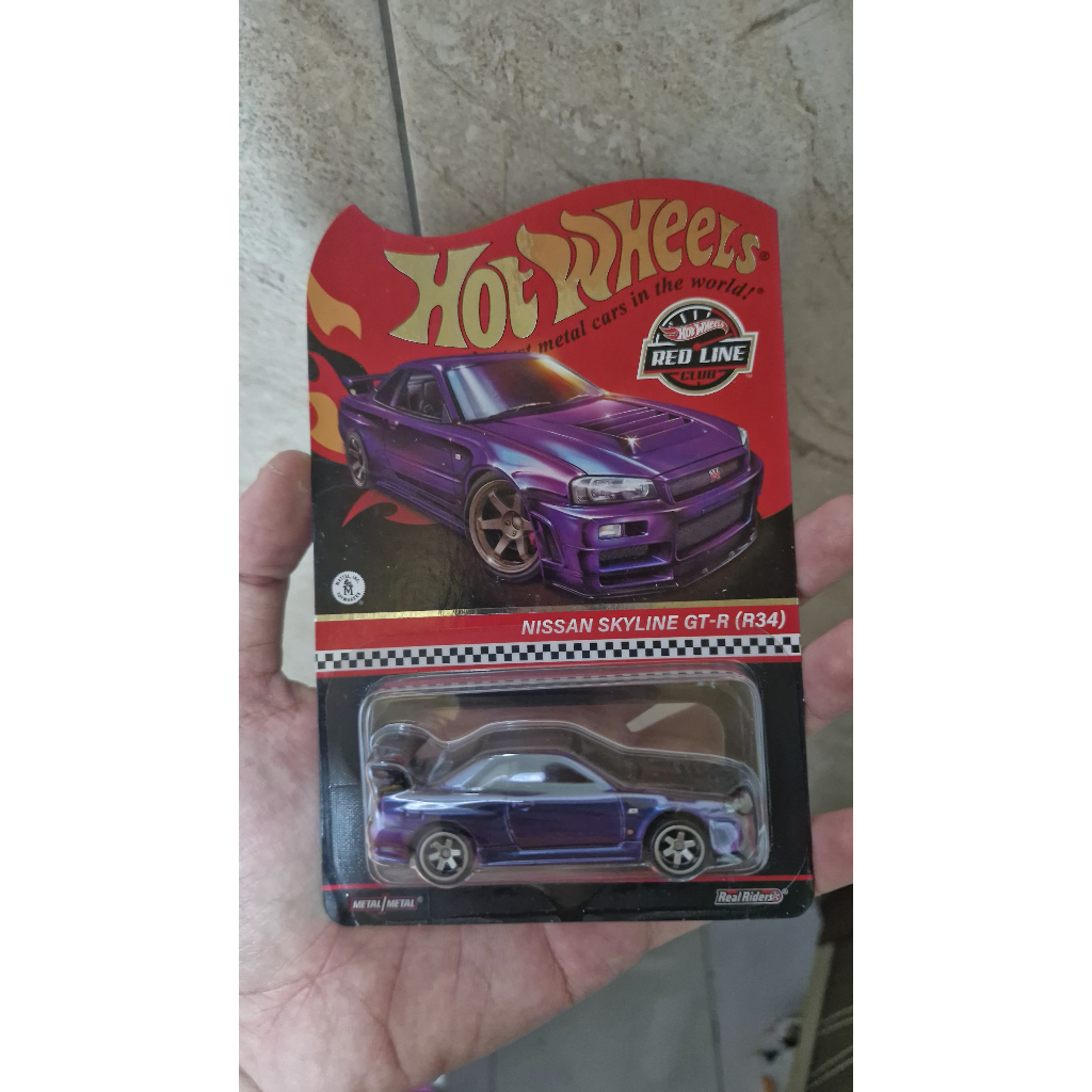 Jual Hot Wheels Hot Wheels Nissan Skyline GTR R34 RLC Purple & Blue ...