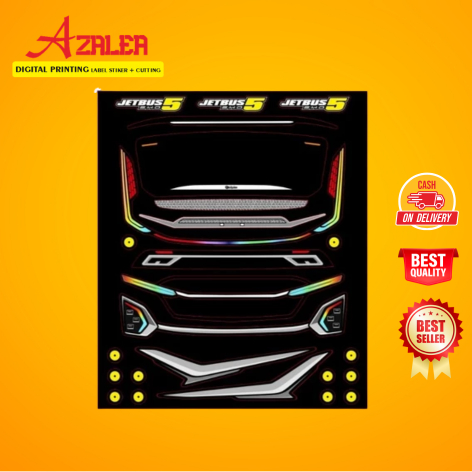 Jual Stiker Lampu Miniatur Running Bus JETBUS5 dan JETBUS3 /STIKER JB 3 ...