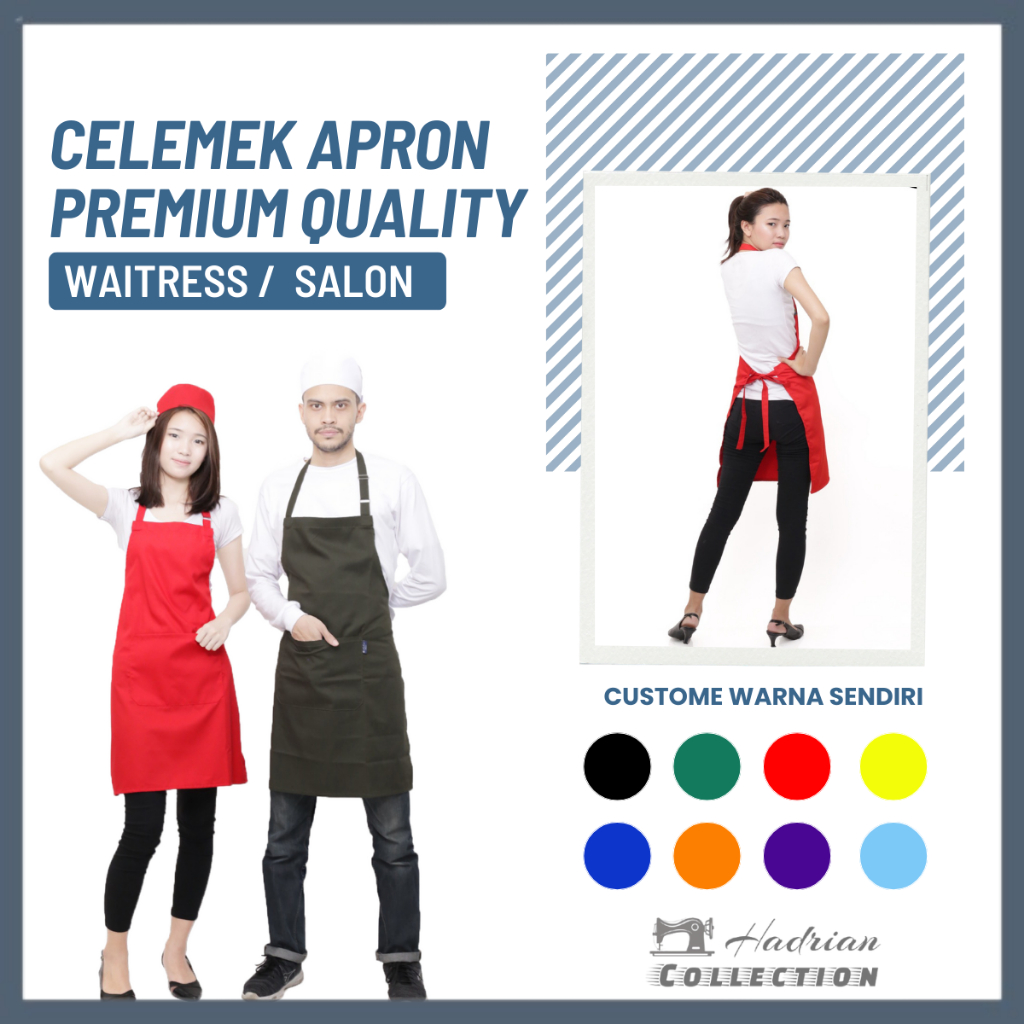 Jual Celemek Apron Best Quality Premium Celemek masak Celemek dapur ...