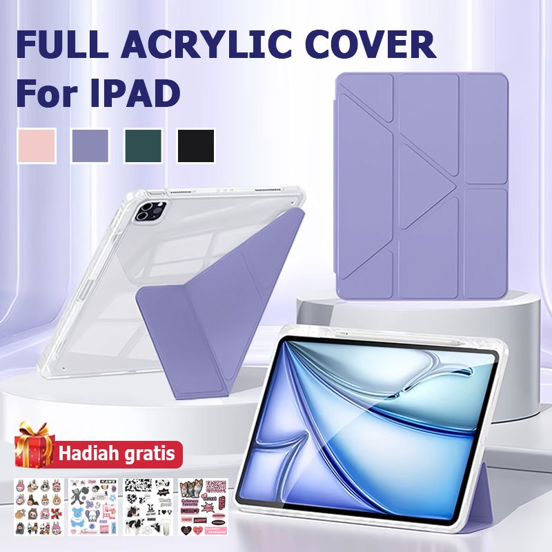 Jual New Akrilik Casing iPad for iPad Gen 9/10/11 Magnetic Case for ...