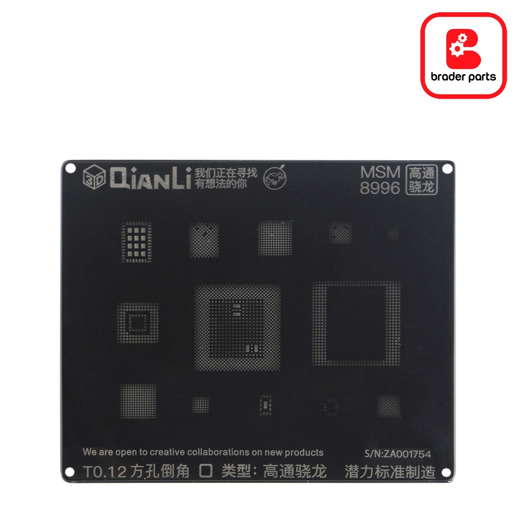 Jual BraderParts PLAT BGA SET IC MSM8996 QIANLI BLACK EDITION | Shopee Indonesia