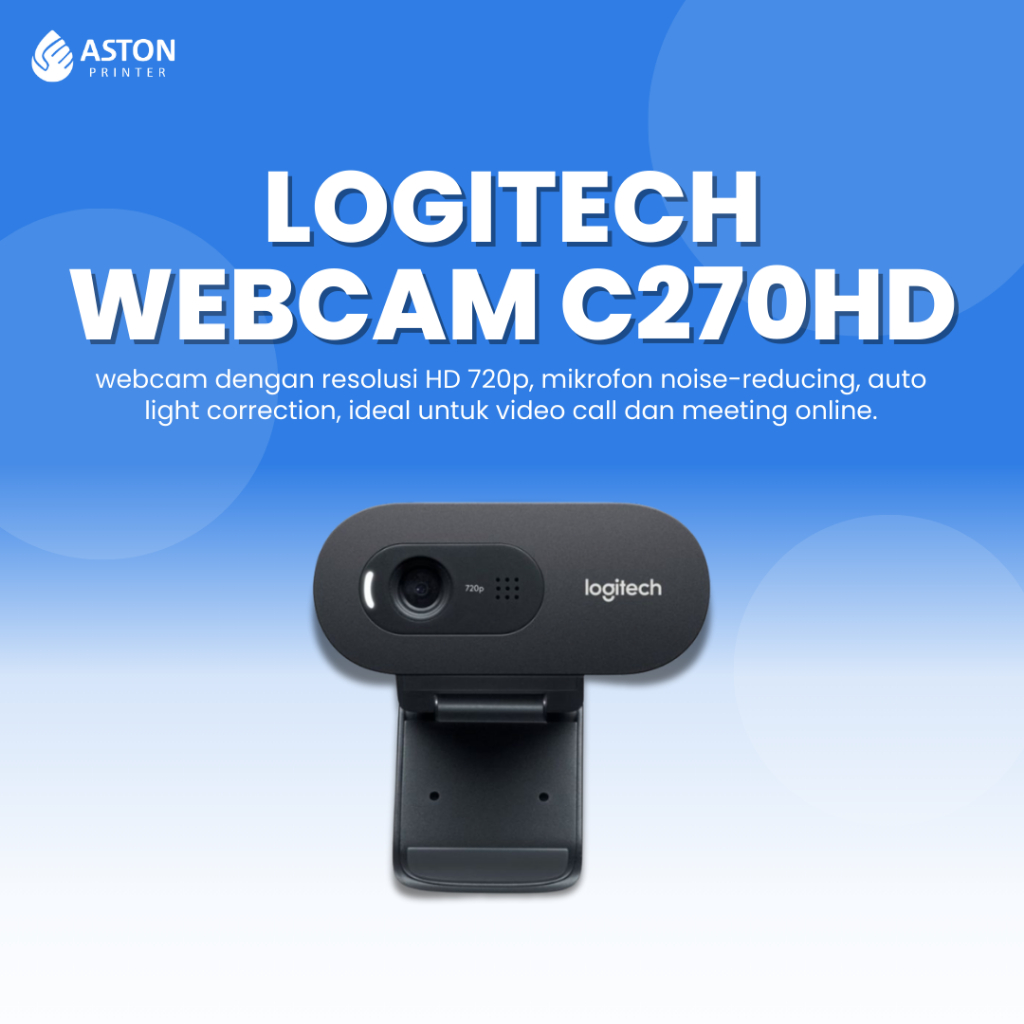 Jual Webcam Logitech C270 - HD 720P Noise-Reducing Mic | Shopee Indonesia