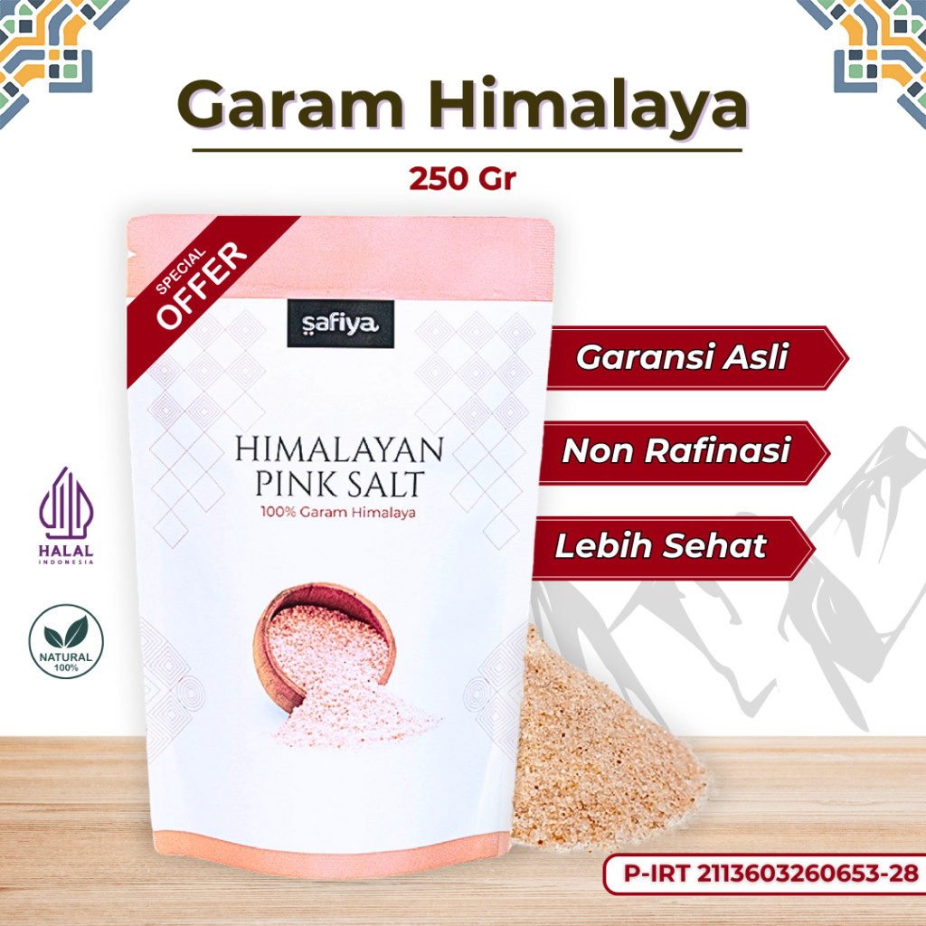 Jual Garam Himalaya 250 Gr Safiya | Asli Himalayan Pink Salt Original ...