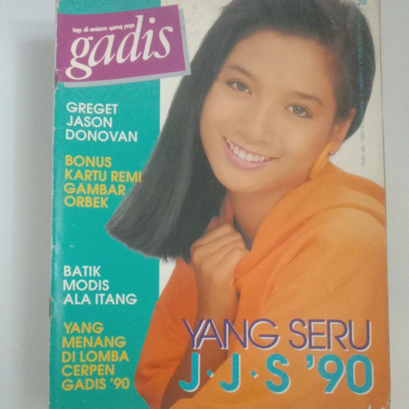 Jual Majalah Gadis Tahun 1990 Cover Kemenangan Dinda Damarasri | Shopee Indonesia