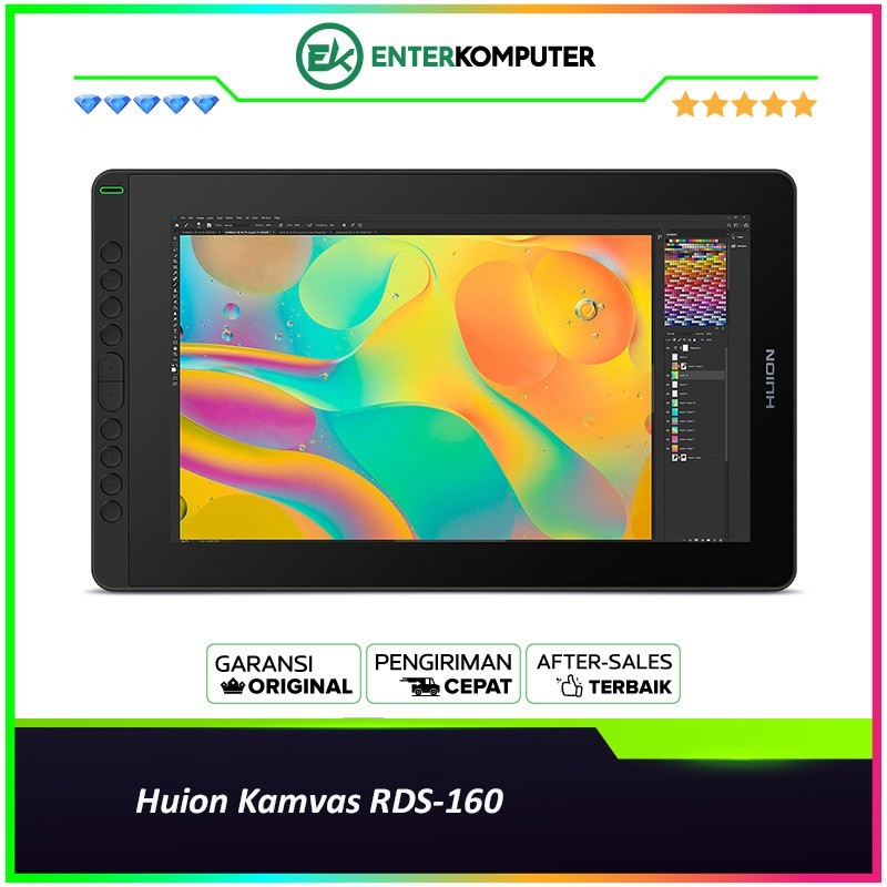 Jual Huion Kamvas RDS-160 Drawing Tablet | Shopee Indonesia