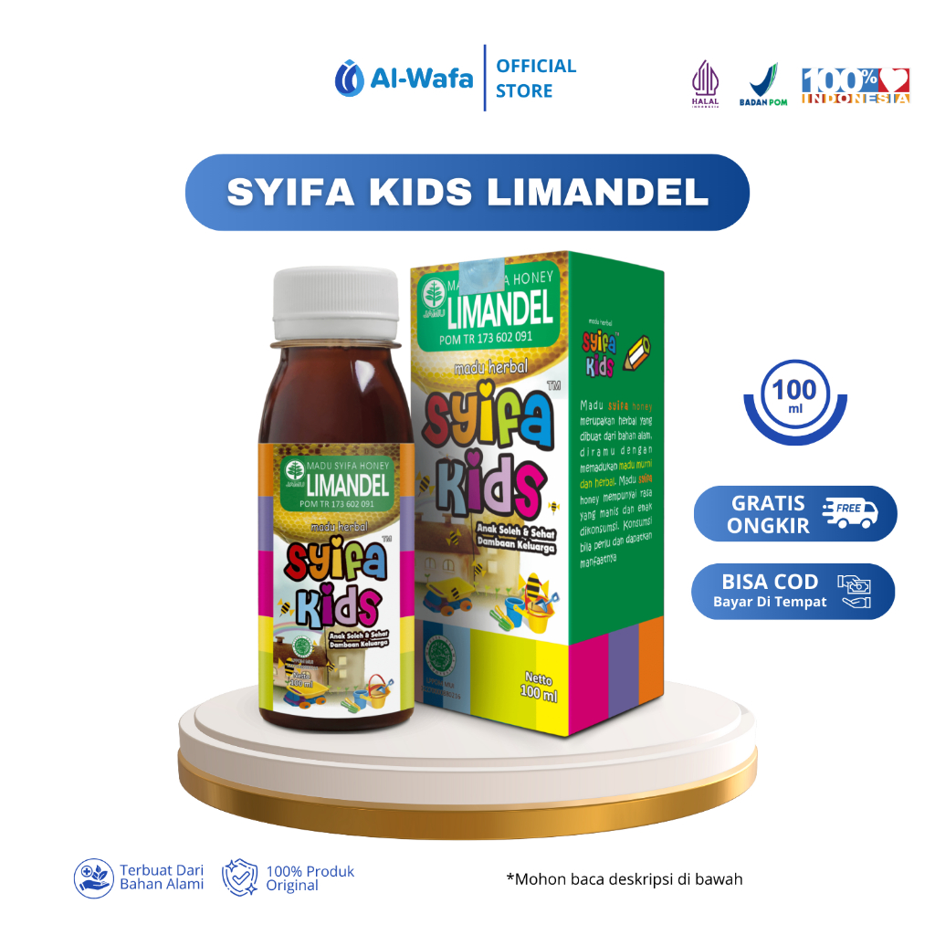 Jual HIU SYIFA KIDS LIMANDEL Madu untuk Amandel Pada Anak | Shopee ...