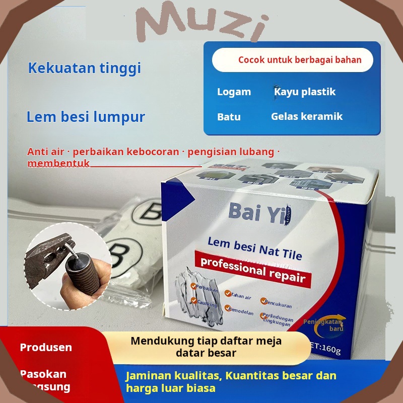 Jual 160/100GLem besi lumpur lem besi baja plastik perbaikan lem besi ...