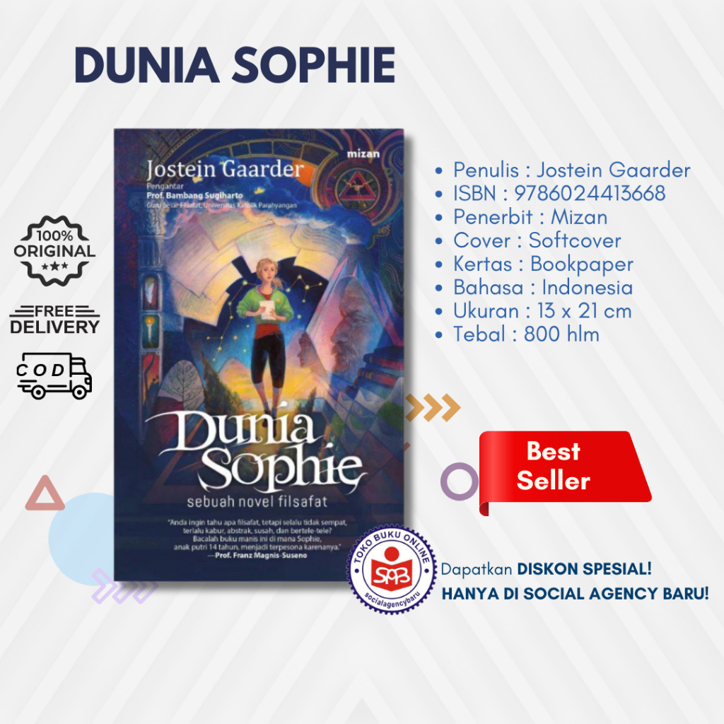 Jual Dunia Sophie Sebuah Novel Filsafat - Jostein Gaarder | Shopee Indonesia