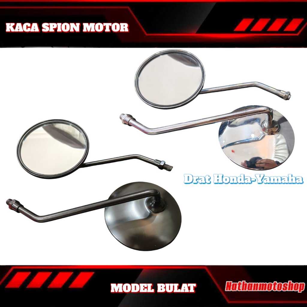 Jual Spion Bulat Retro Model Vespa reto classic Universal Honda Yamaha ...